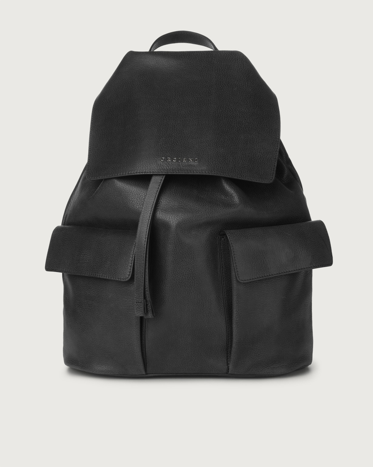 ORCIANI Chevrette nubuck leather backpack, color Black