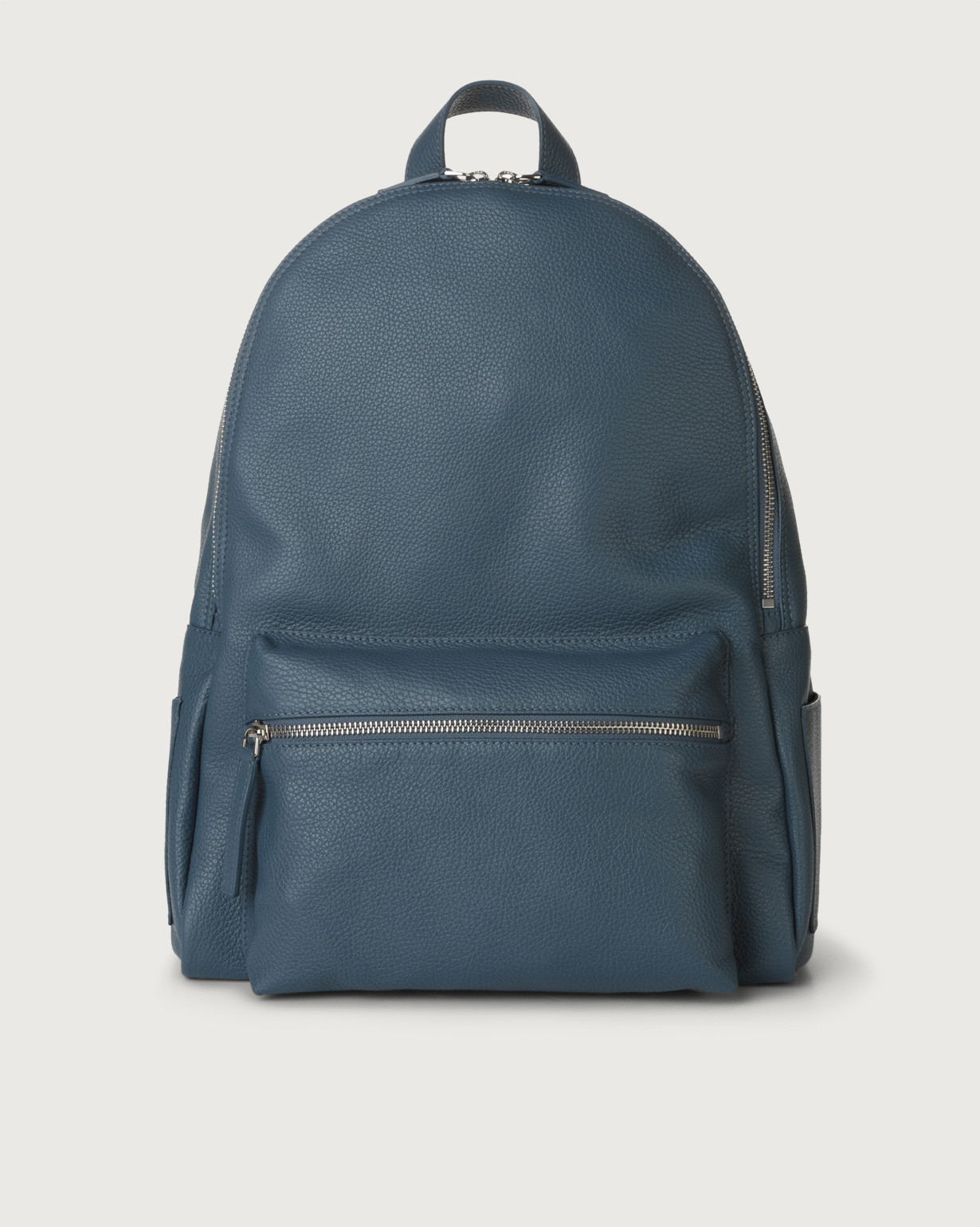 ORCIANI Micron Leather Backpack, color Blue
