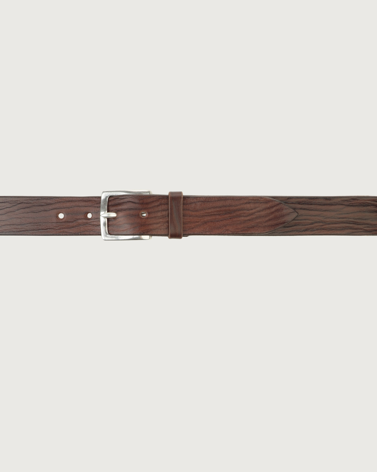 ORCIANI Wave leather belt, color Brown