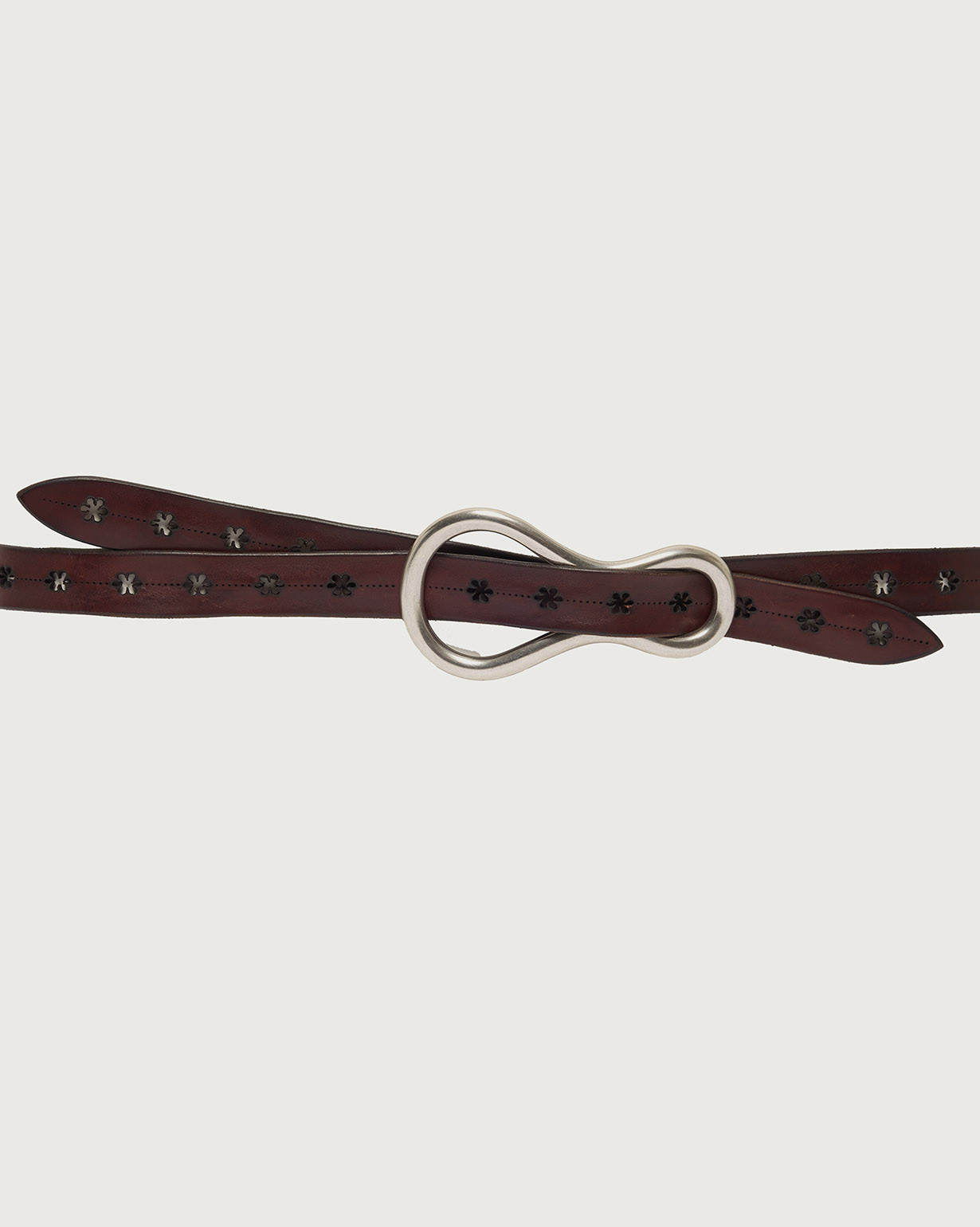 ORCIANI Infinity Bull Soft leather belt 2,5 cm, color Brown