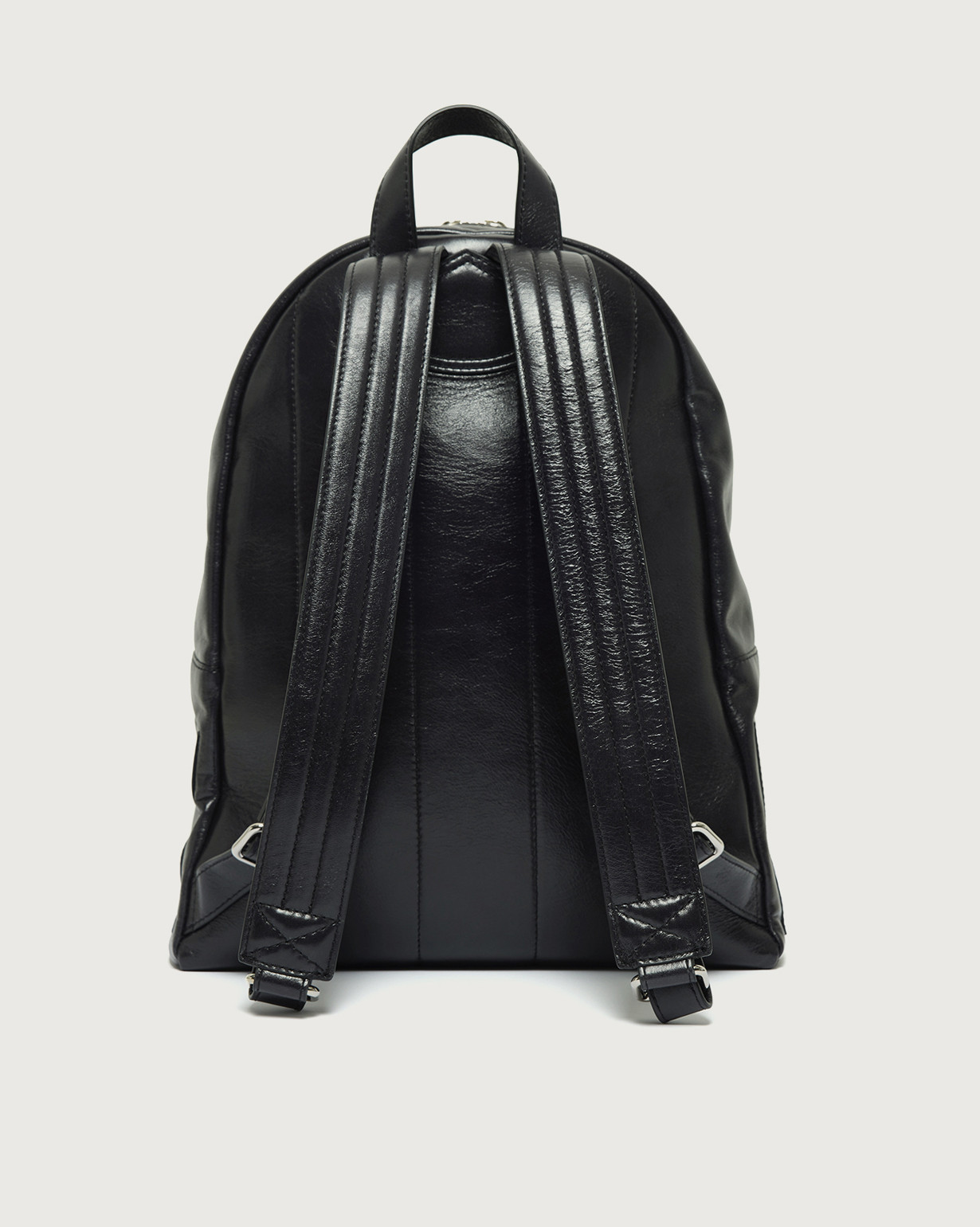 ORCIANI Laio Gotham shiny leather backpack, color Black