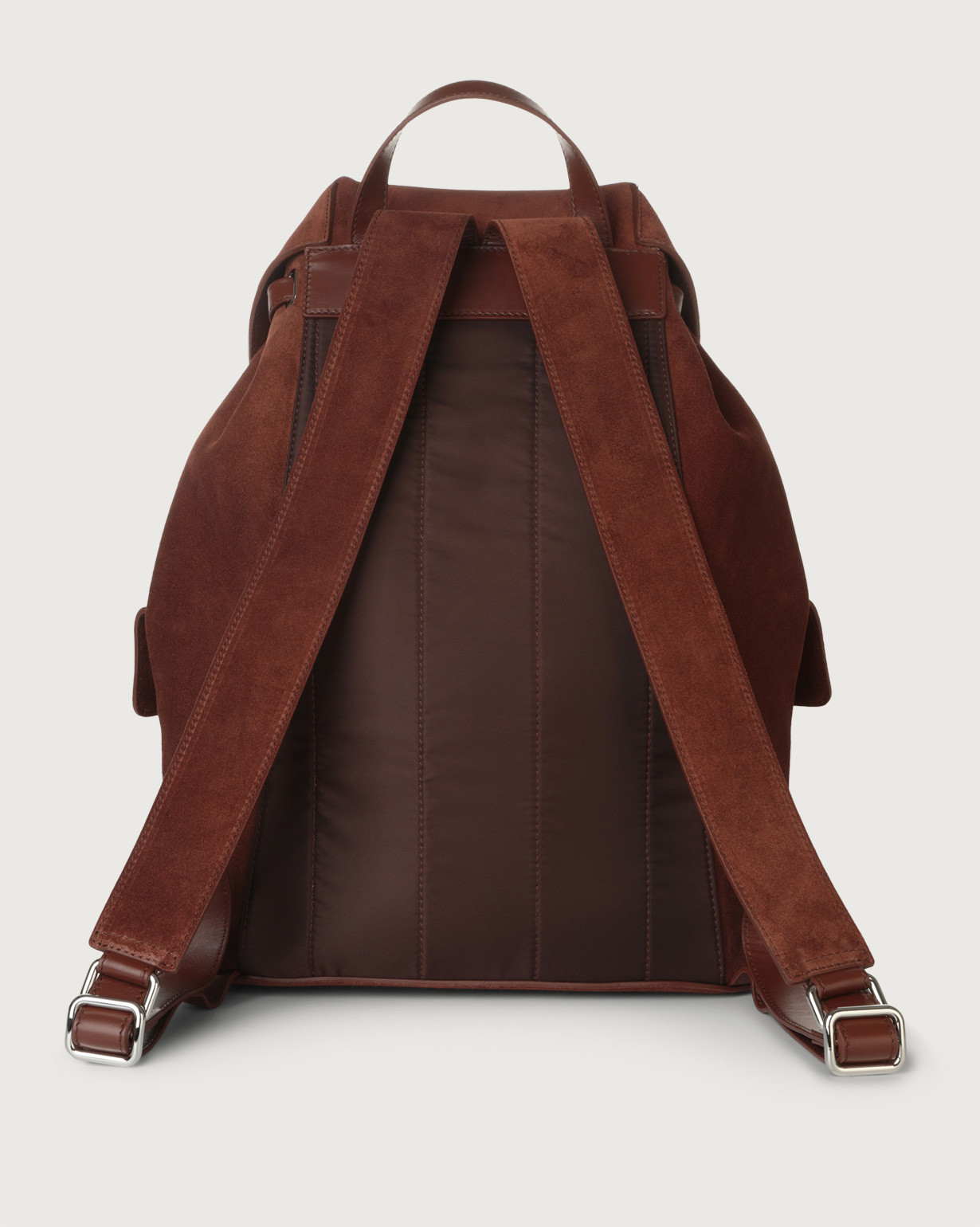 ORCIANI Naif suede leather backpack, color Cognac