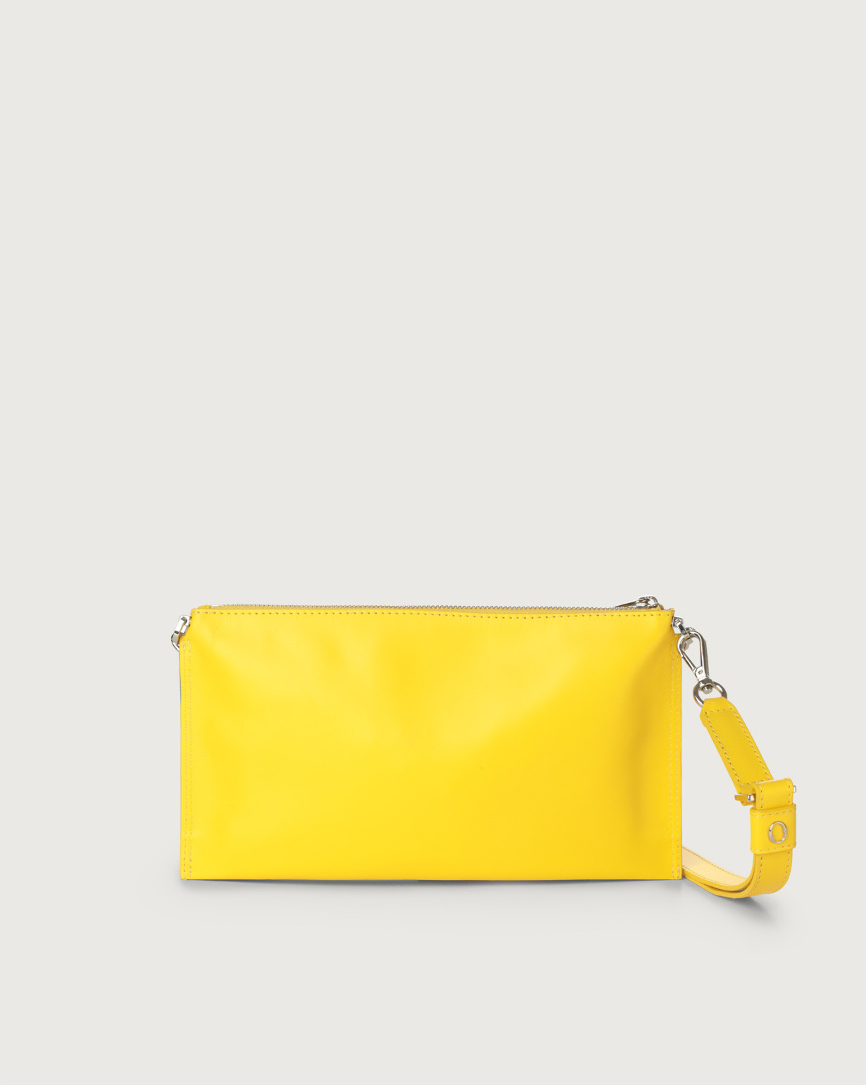 ORCIANI Pupa Vanity mini leather crossbody bag, color yellow
