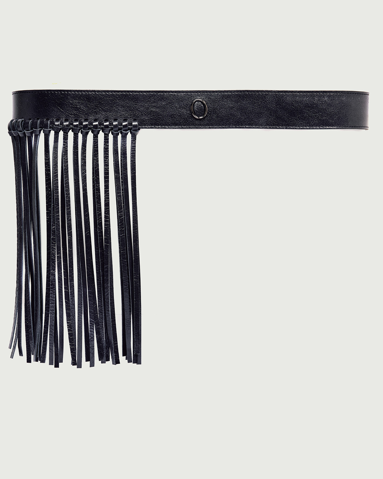 ORCIANI Gotham leather belt 4 cm, color Black