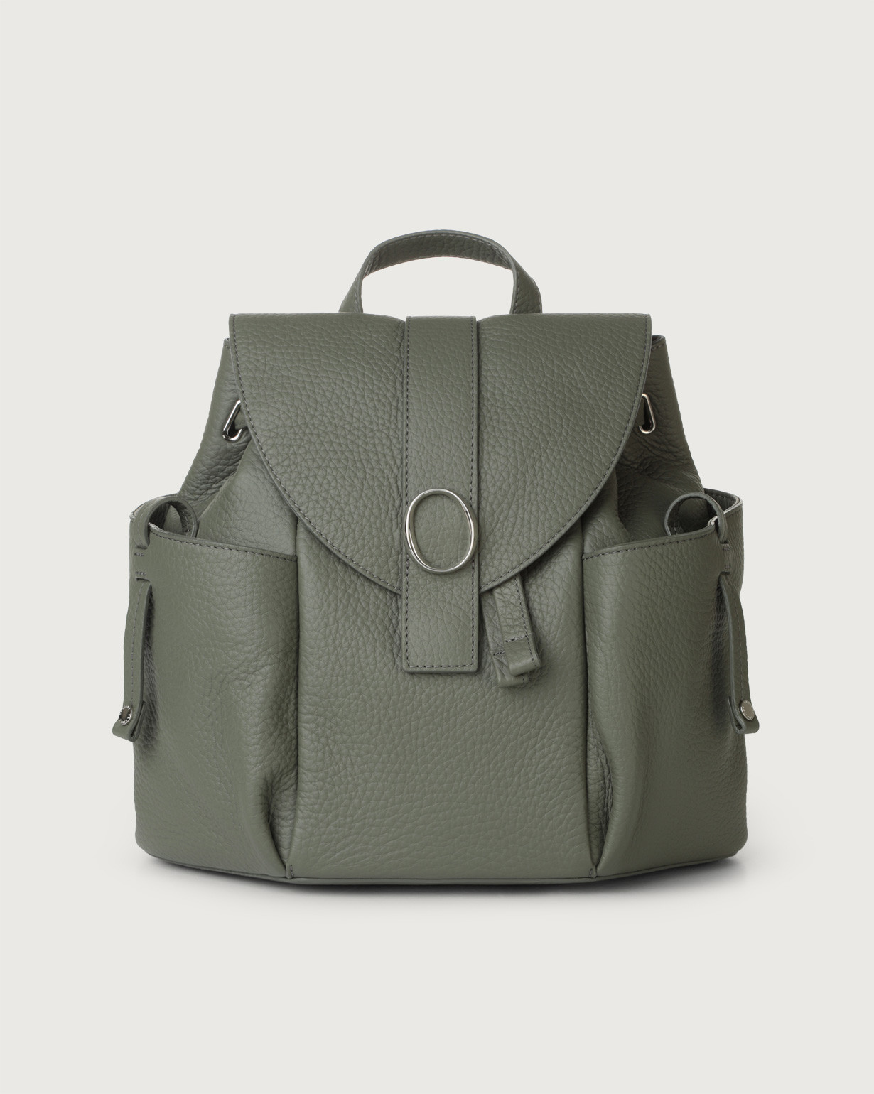 ORCIANI Rebel Soft leather backpack, color Green